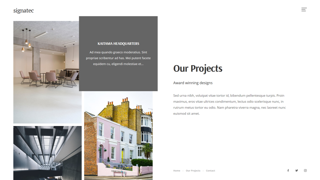 Website for architect