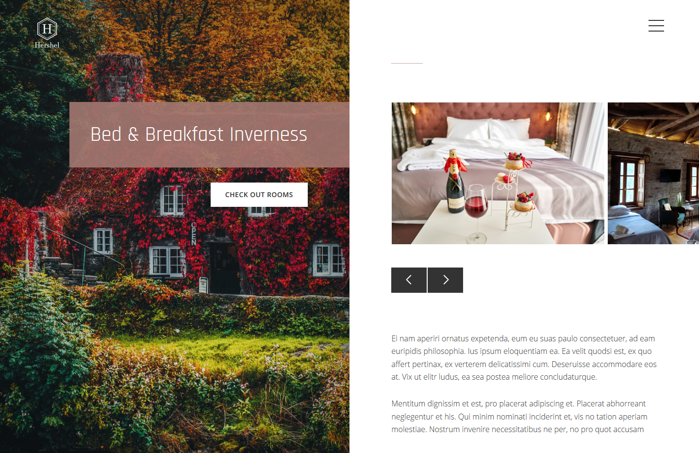 Website for guesthouse