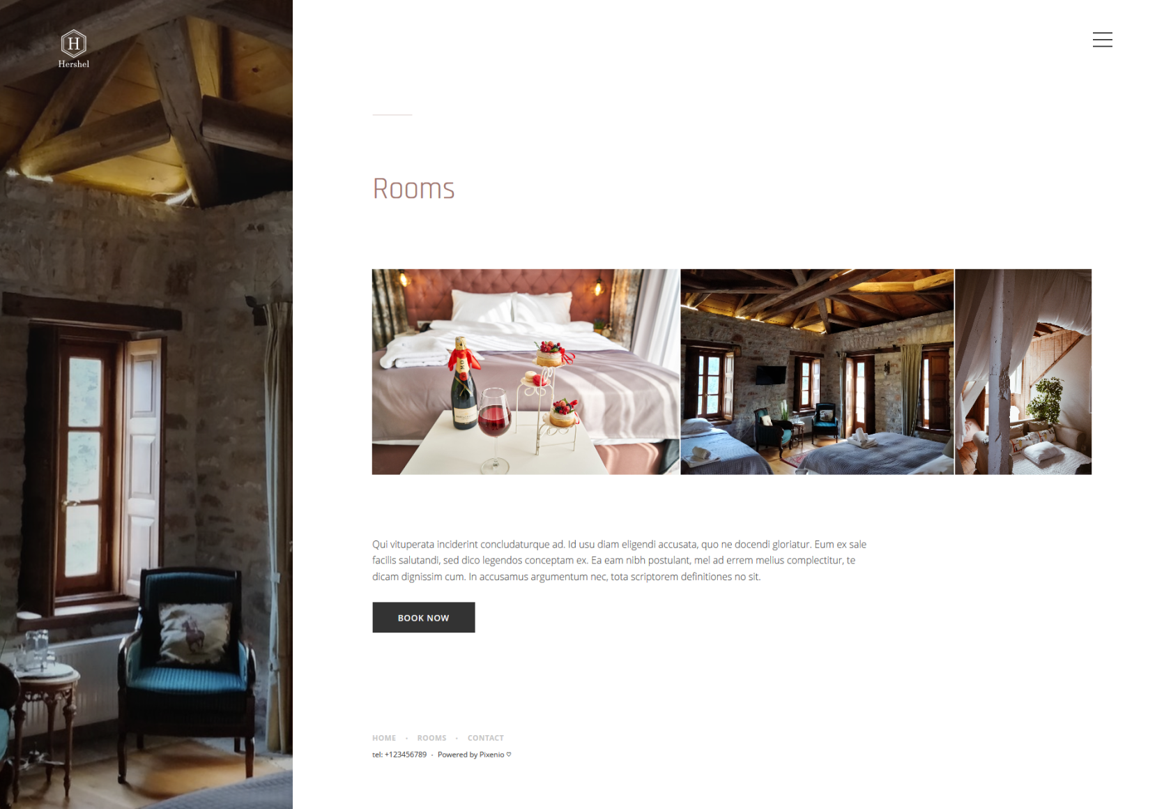 Website for guesthouse