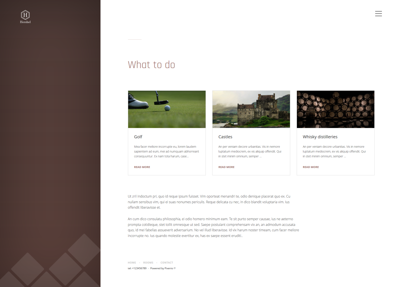 Website for guesthouse